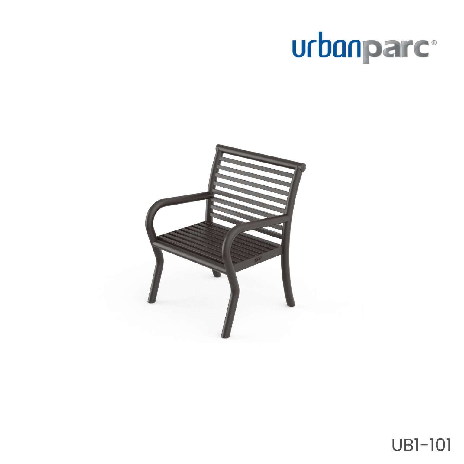 Banca Aktual UB1 metálica con respaldo – Parc